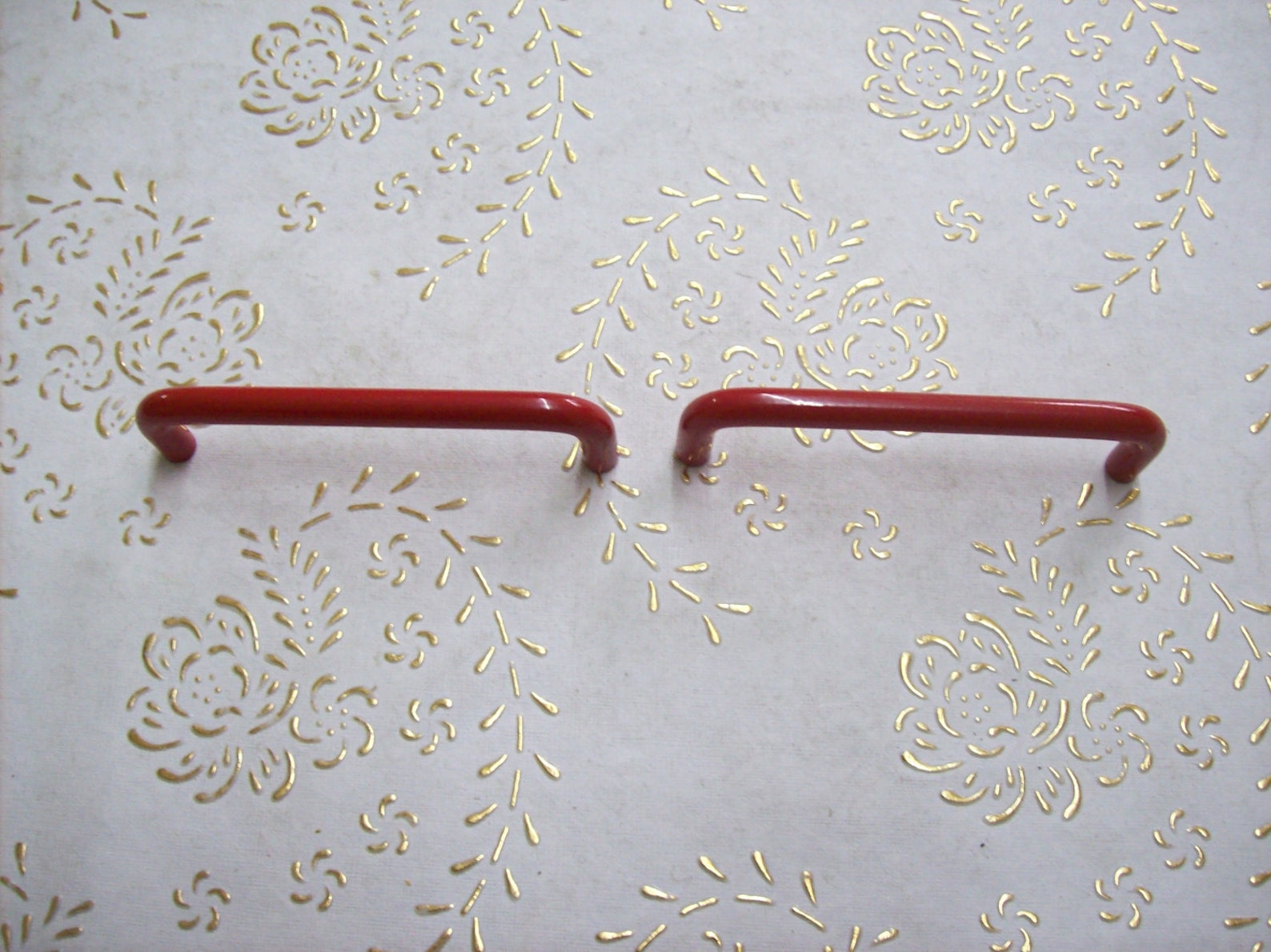 Italy Brass Handles in High Quality. Polished Red Handles. - Etsy