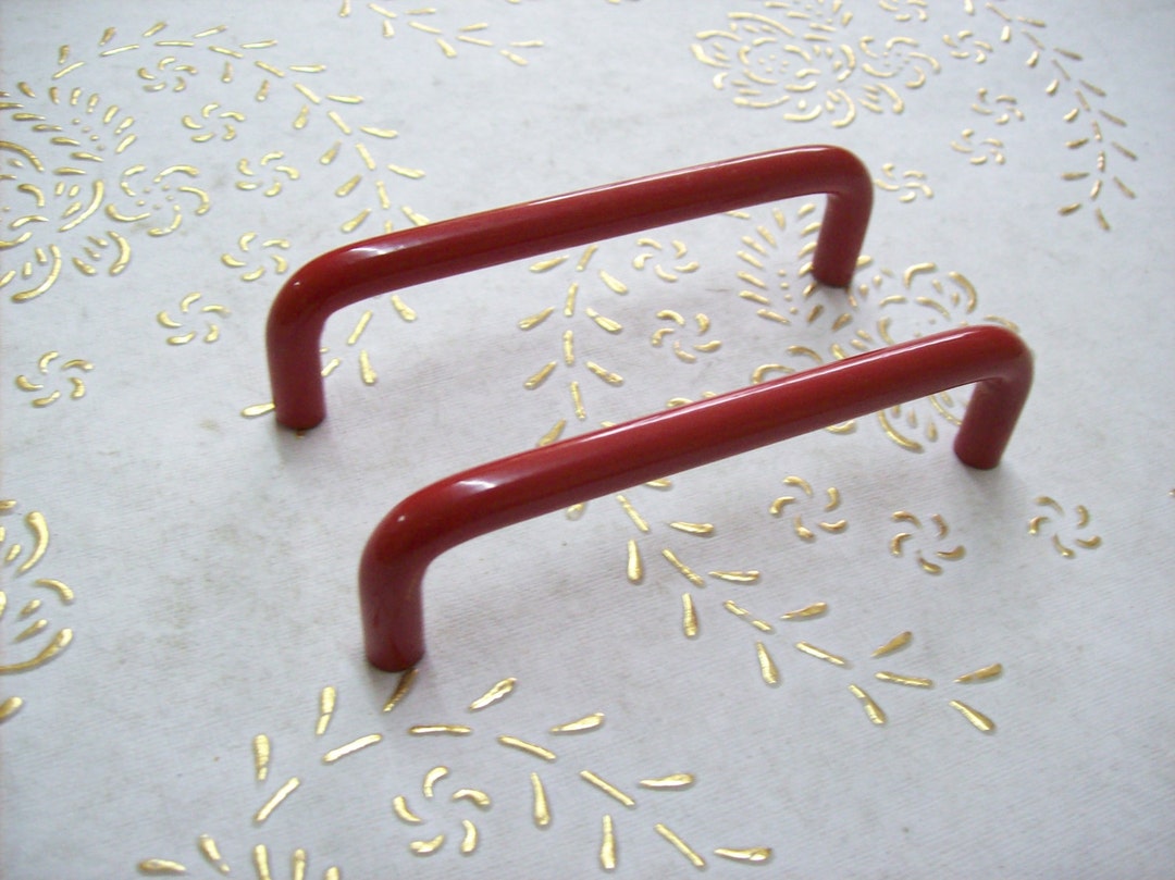 Italy Brass Handles in High Quality. Polished Red Handles. Iron Red ...