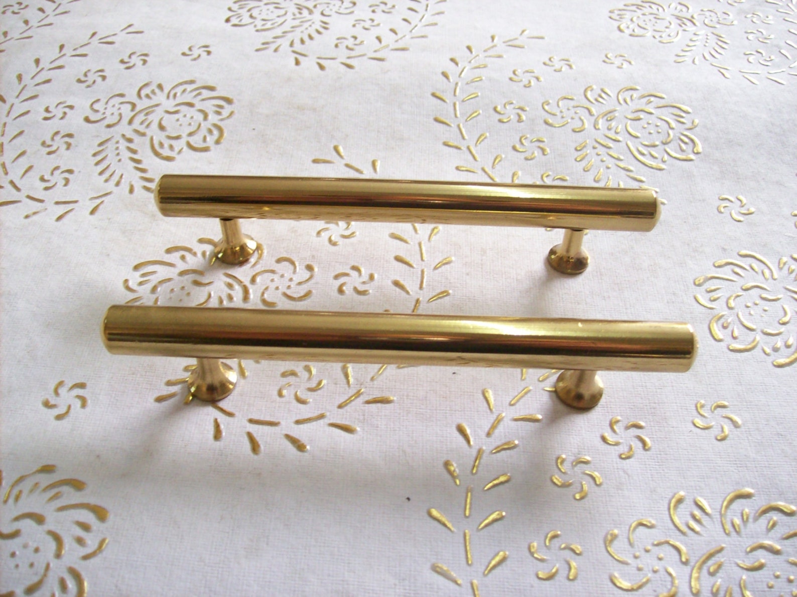 Italy Brass Handles in High Quality. Polished Handle Gold | Etsy