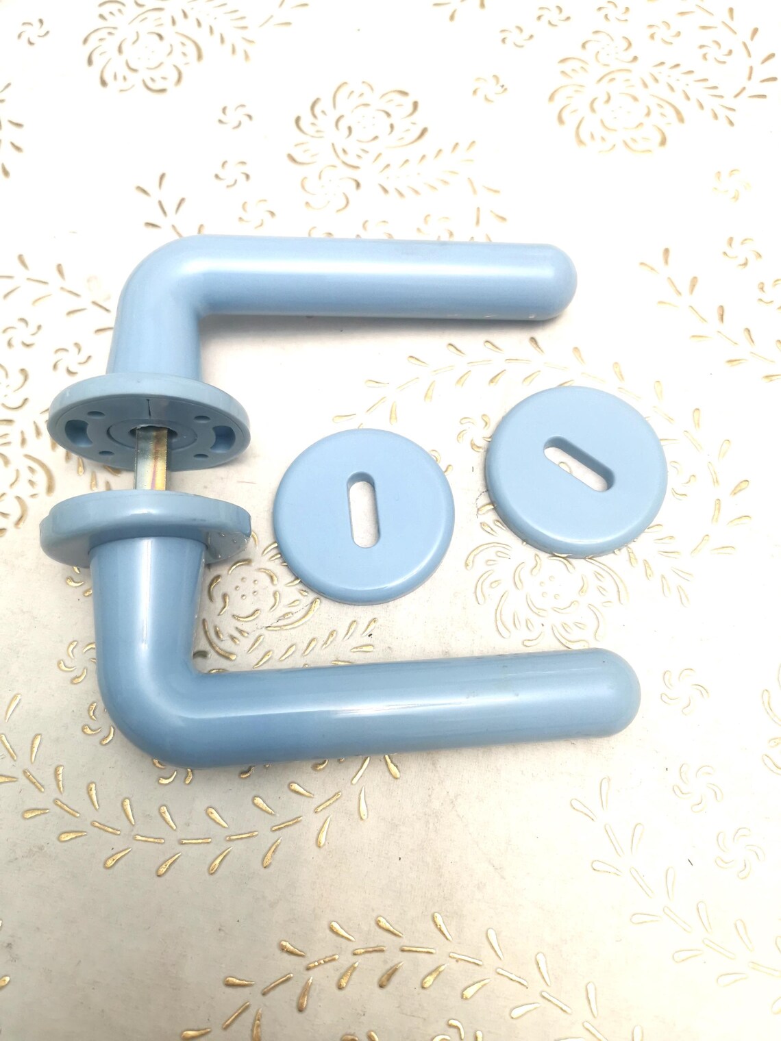 Vintage Italy Light Blue Handle of Very High Quality. Light Blue ...