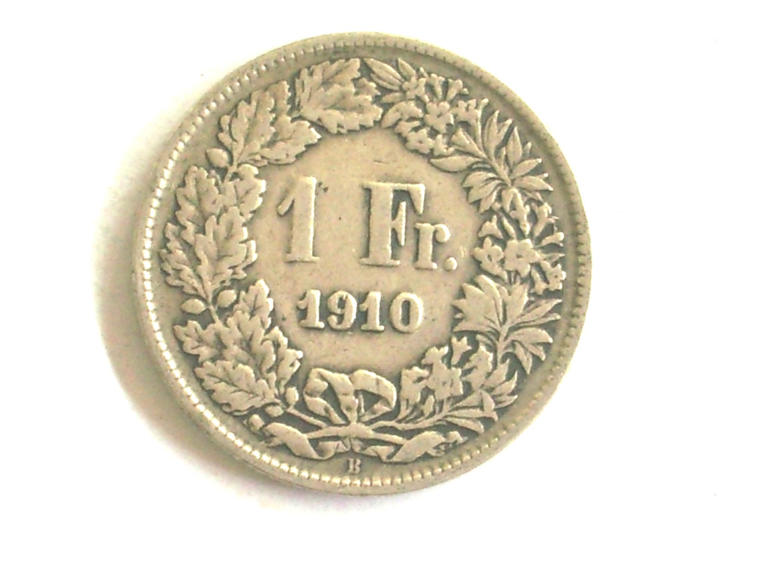 Vintage Swiss 1910. 1 Franc Silver Coin. Coat of Arms. Art. - Etsy