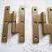 Italy Vintage Hinges Brushed Brass for Interior Doors of - Etsy