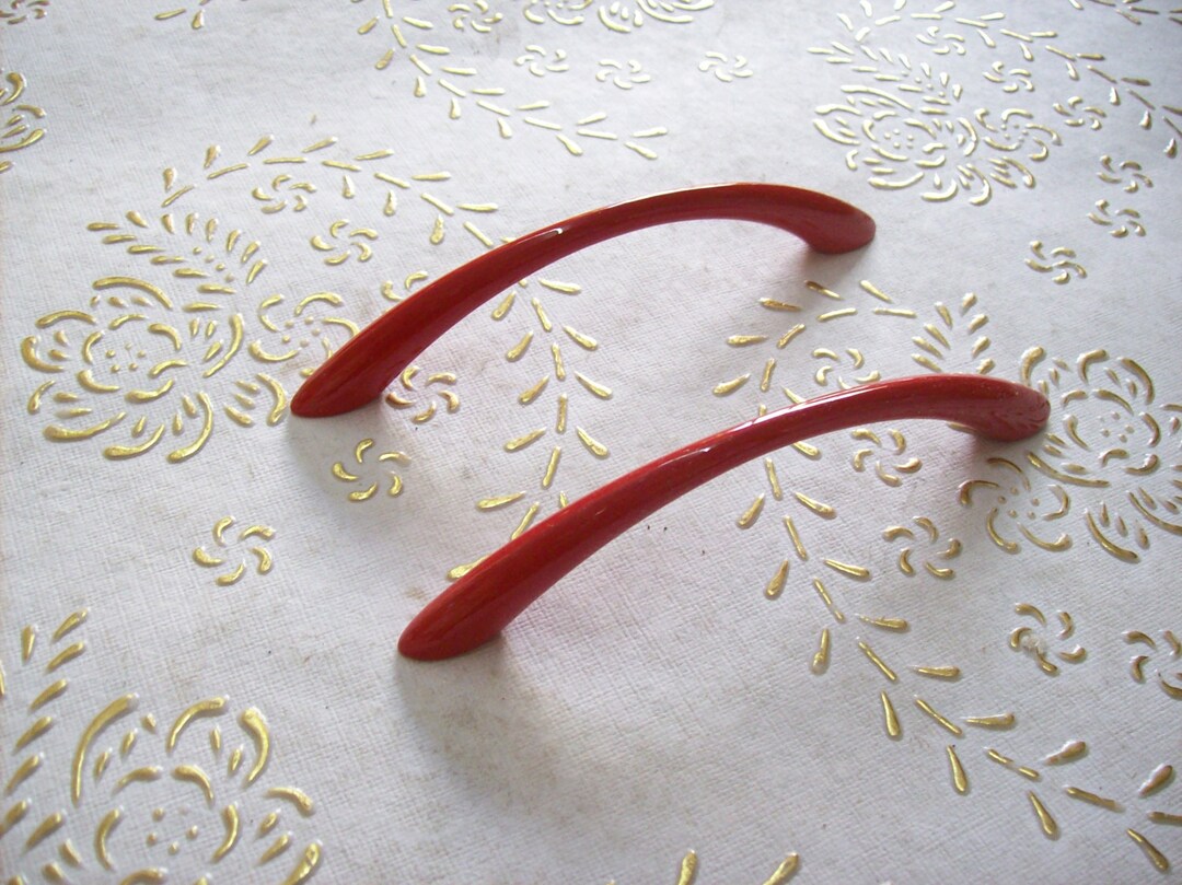 Italy Brass Handles in High Quality. Polished Red Handles. Iron Red ...