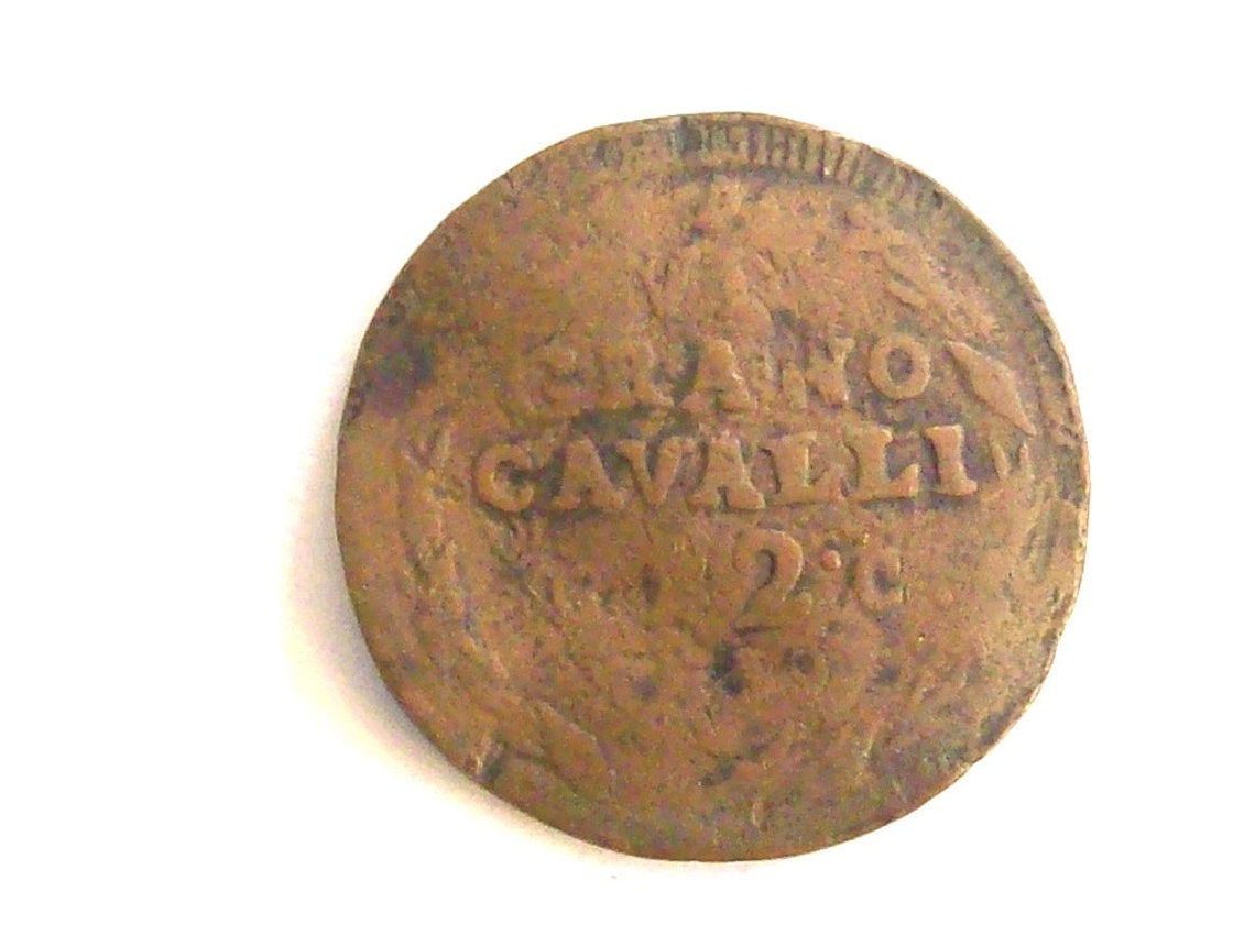 Vintage 1790 Copper Coin. Grano Da 12 Cavalli Copper.ferdinand - Etsy