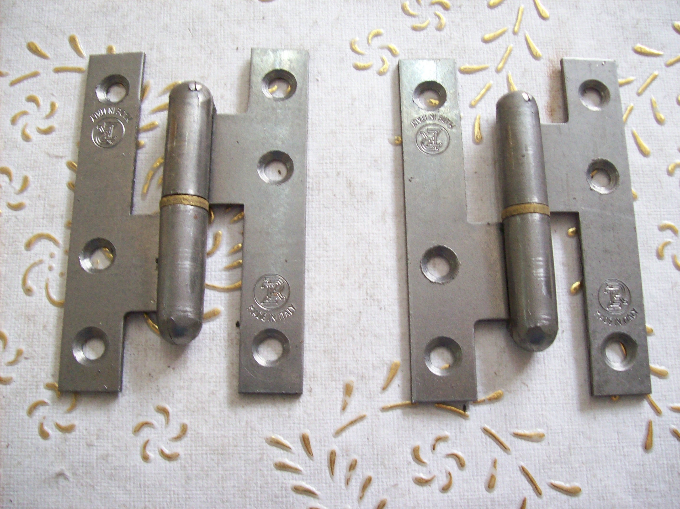 Italy Vintage Hinges in Natural Iron for Interior and External Doors of ...