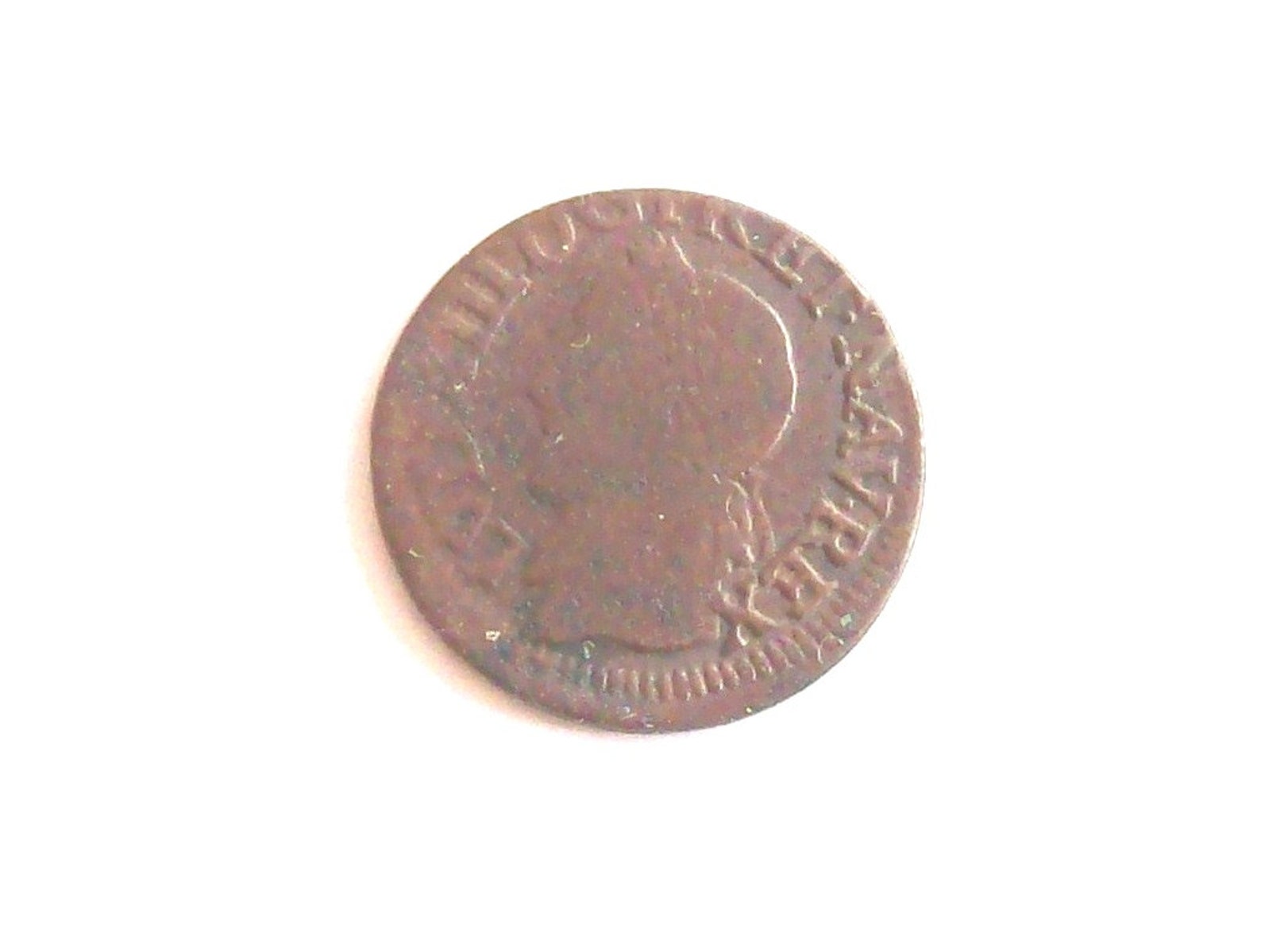 Antique French Coin. Reign of Louis XIII of France, in 1643, Double ...