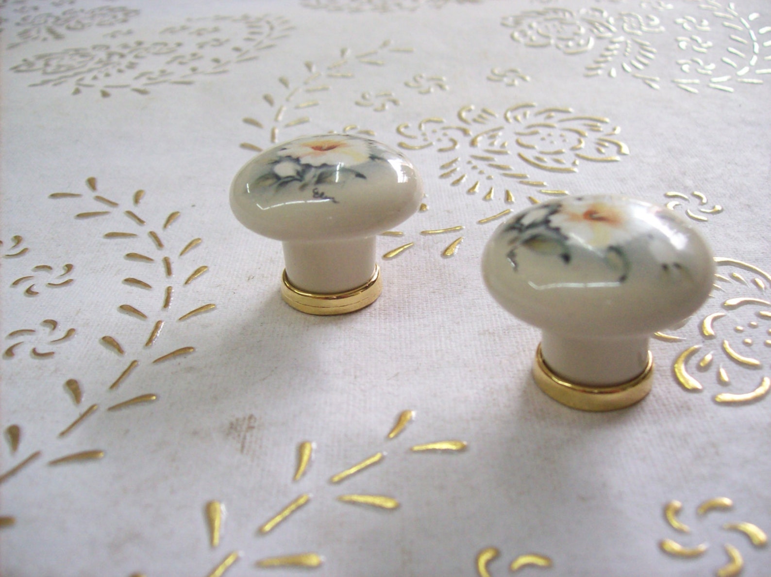 Italy Brass and Porcelain Knobs in High Quality.knob in Fine - Etsy