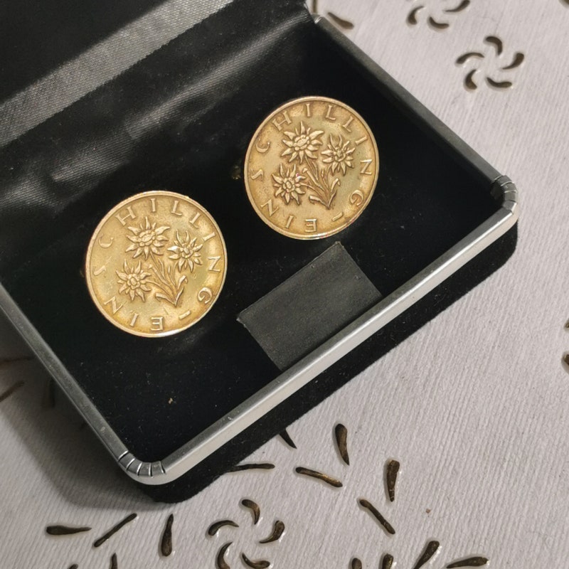 Edelweiss Cufflinks - Etsy