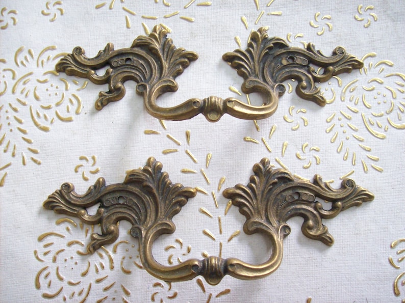 Vintage Italy Ancient Handle Antique Brass Furniture in High Quality ...