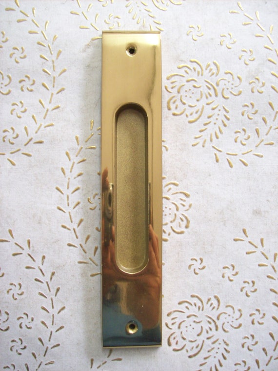 Italy Recessed Brass Handles in High Quality. Polished Handle | Etsy