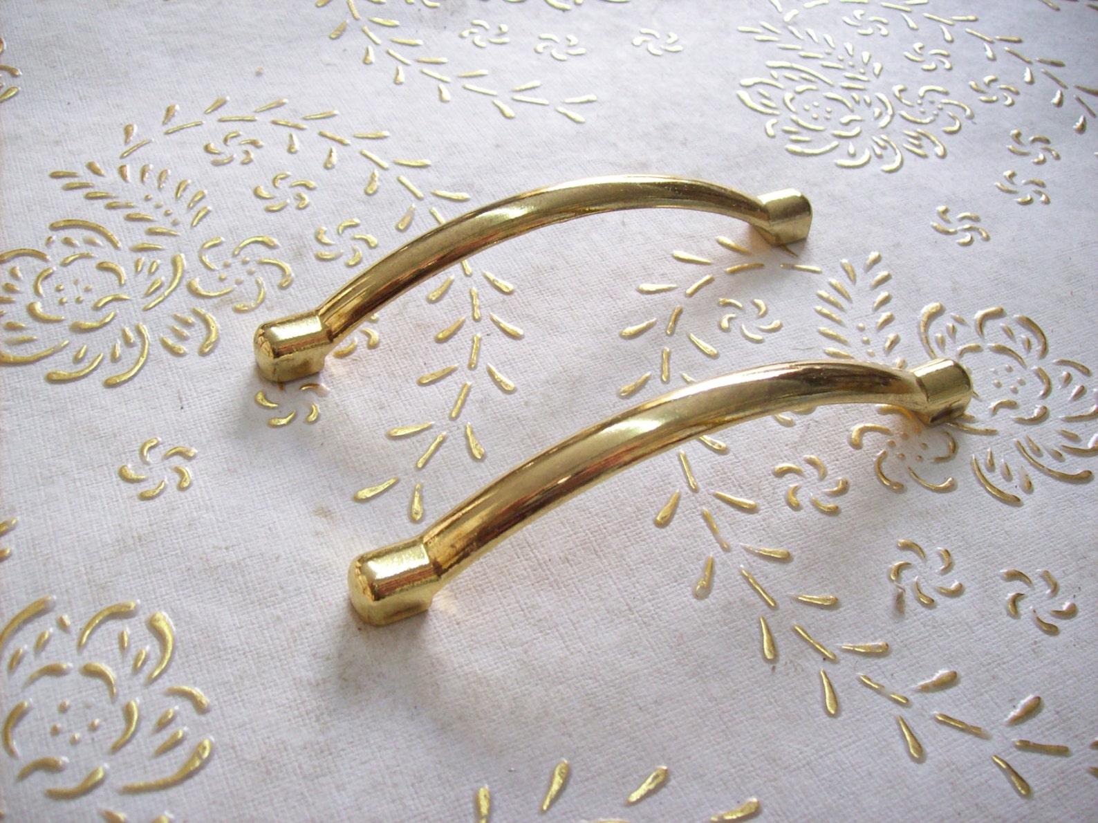 Italy Brass handles in high quality. polished gold handles. | Etsy