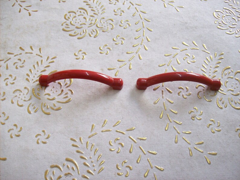 Italy Brass Handles in High Quality. Polished Red Handles. Iron Red ...