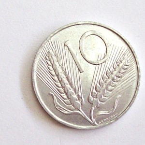 Vintage Italy 1979. Lire 10 Aluminum Coin. Italian Repubblic. Plow to ...