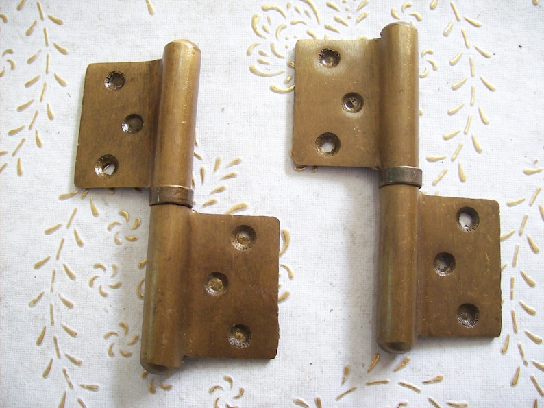Italy Vintage Hinges Brushed Brass for Interior Doors of Excellent ...