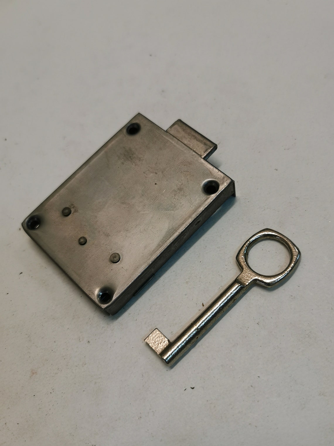 Vintage Italy LOCK With Steel Body With Iron Front Plate Mm - Etsy