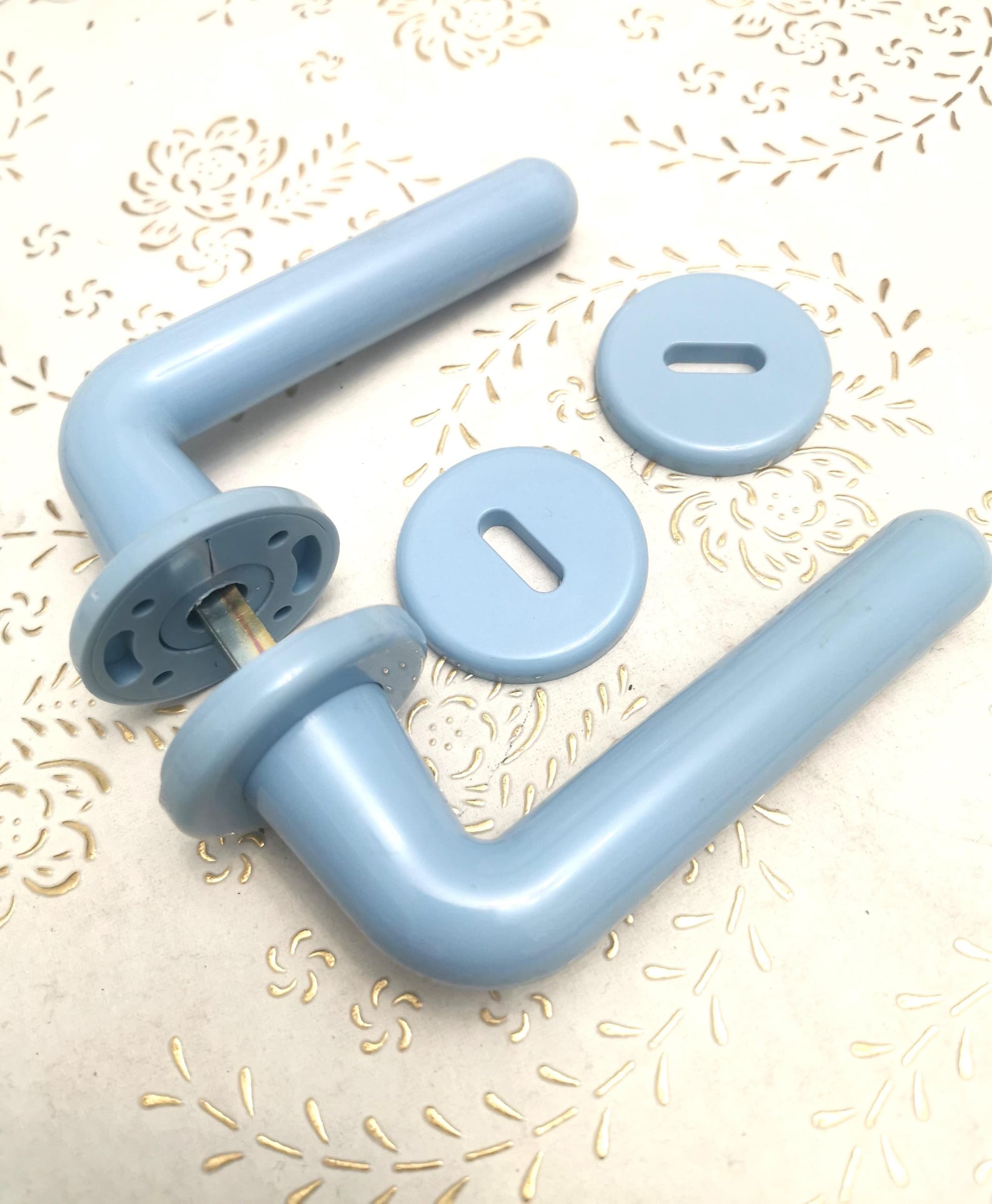 Vintage Italy Light Blue Handle of Very High Quality. Light Blue ...