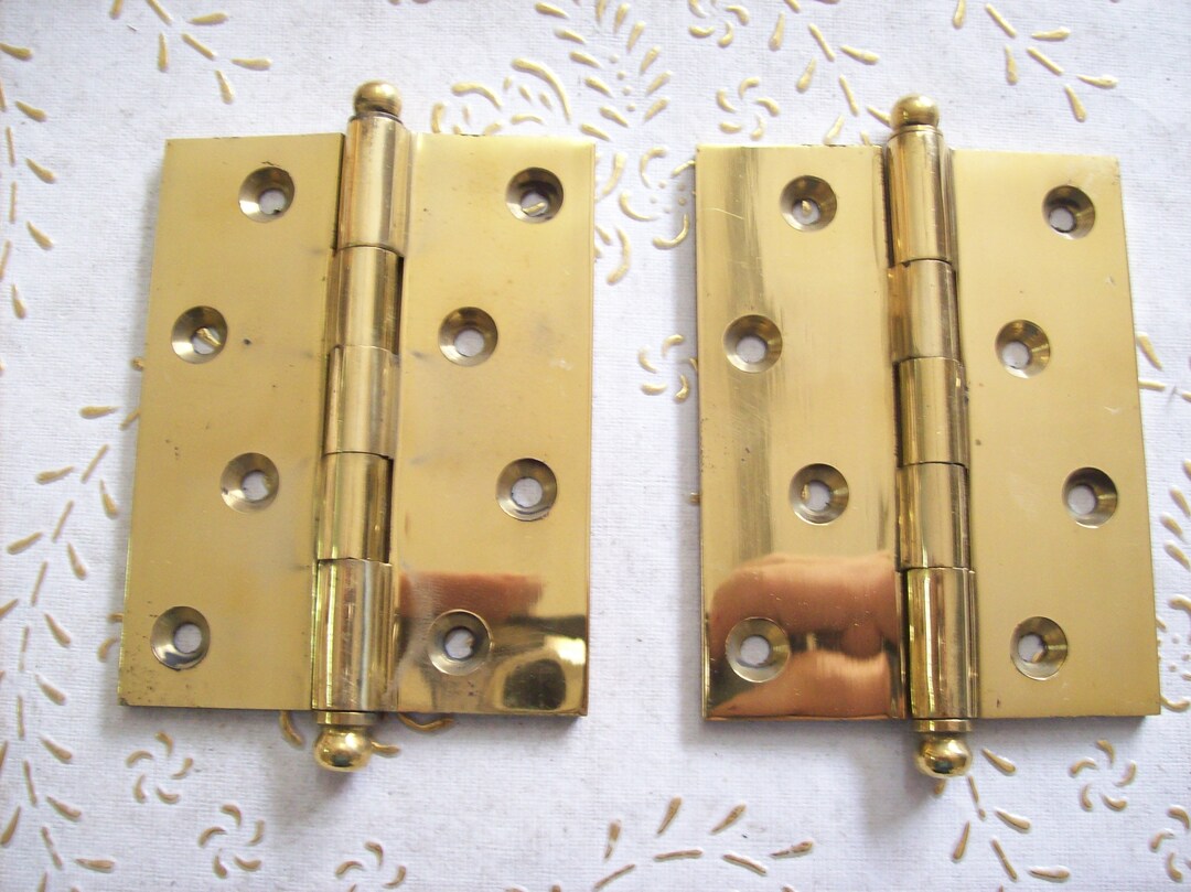 Italy Vintage Hinges Gold Brass for Interior Doors of Excellent Quality ...