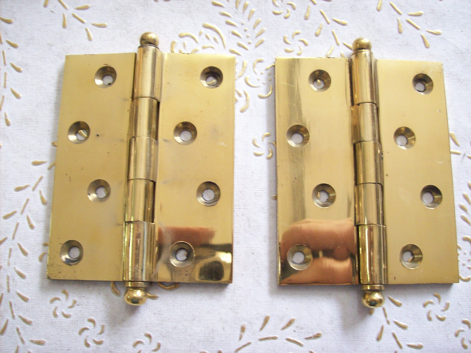 Italy Vintage Hinges Gold Brass for Interior Doors of Excellent Quality ...