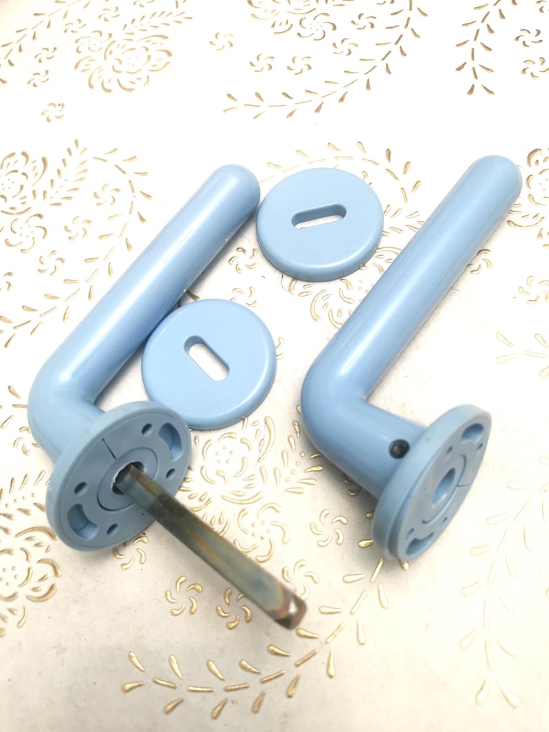 Vintage Italy Light Blue Handle of Very High Quality. Light Blue ...