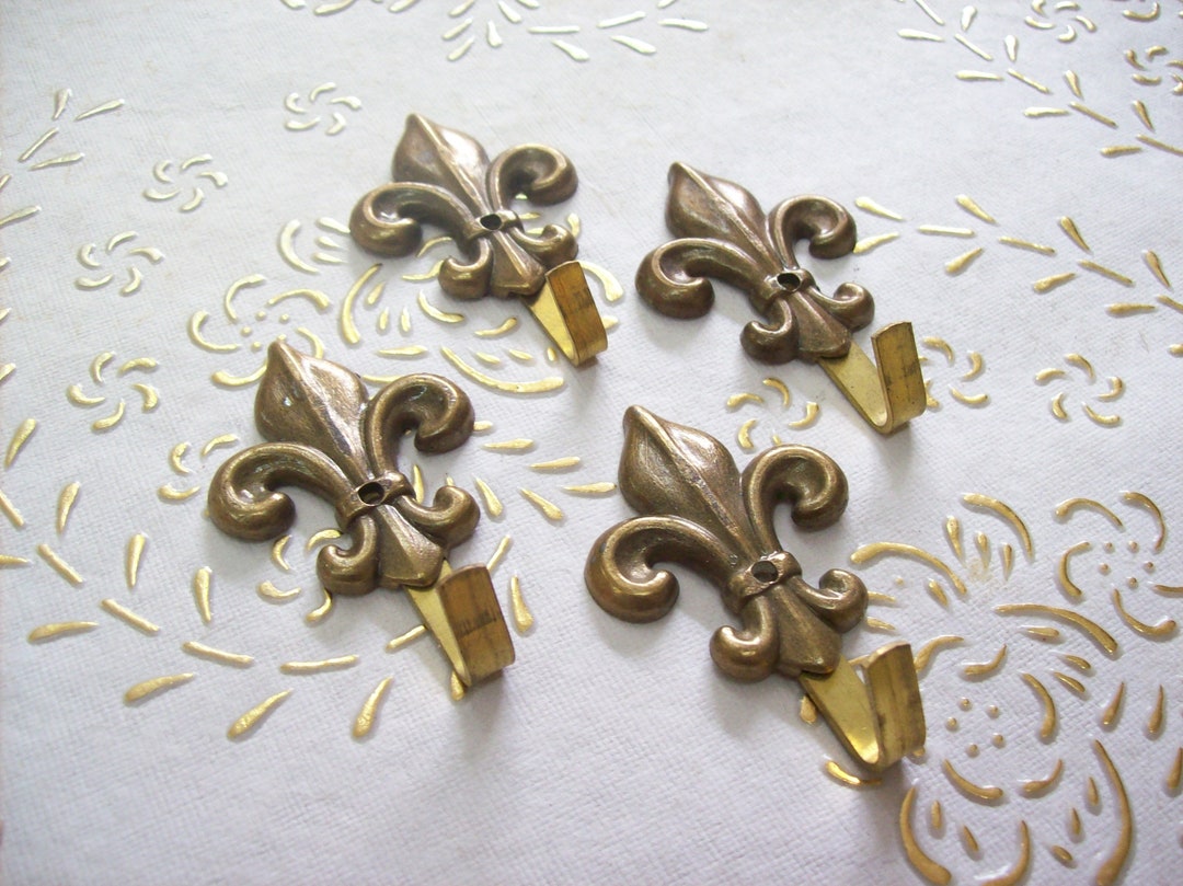 Vintage Italy Lily Hook High Quality, Bronze Brass Wall Hooks, Coat ...