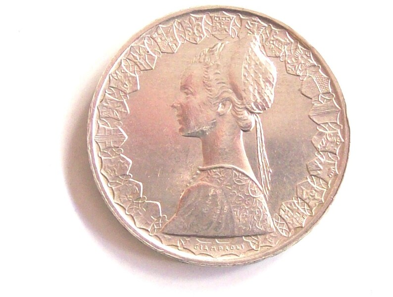 Vintage Italy 1959. Lire 500 Silver Coin. Repubblica Italiana - Etsy