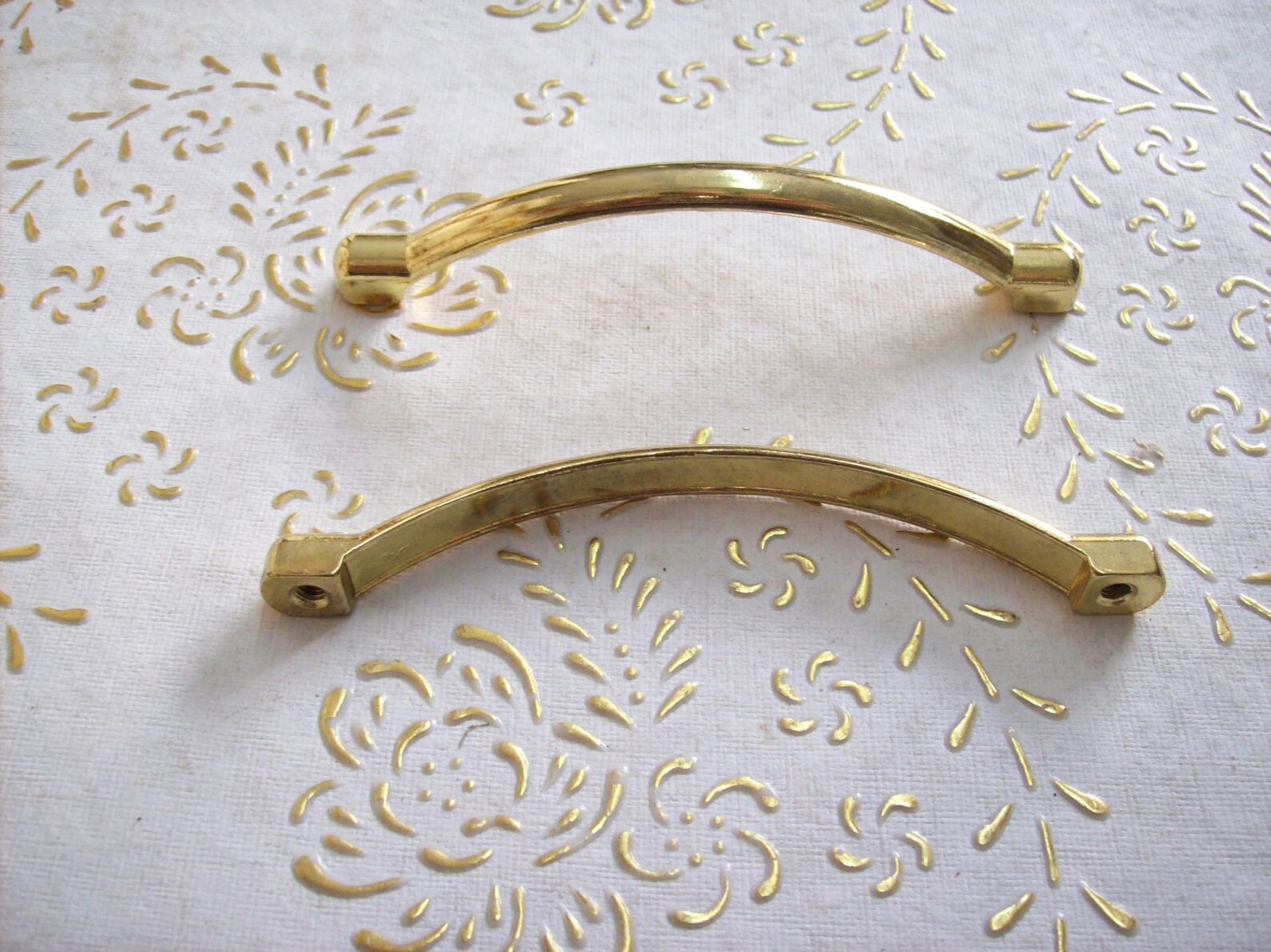 Italy Brass handles in high quality. polished gold handles. | Etsy