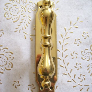 Vintage Italy Ancient Handle for Doors and Windows in Polished Brass of ...