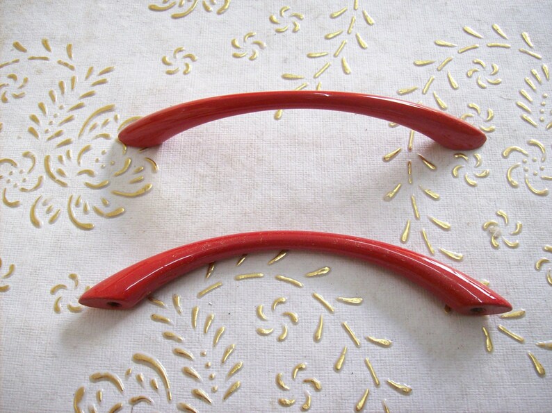 Italy Brass Handles in High Quality. Polished Red Handles. Iron Red ...
