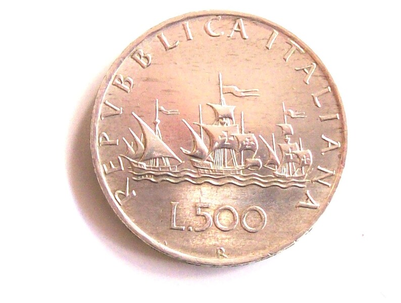 Vintage Italy 1959. Lire 500 Silver Coin. Repubblica Italiana - Etsy