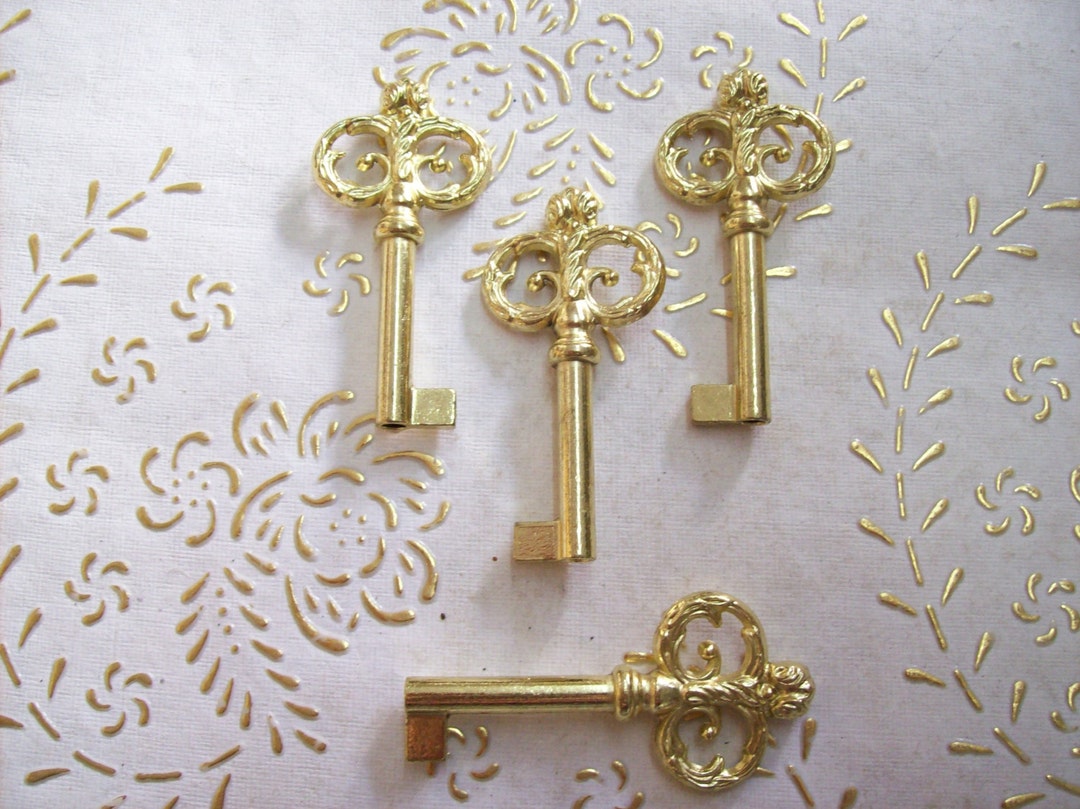 Vintage Italy Ancient Gold Key for High Quality Doors.key for Drawer or ...