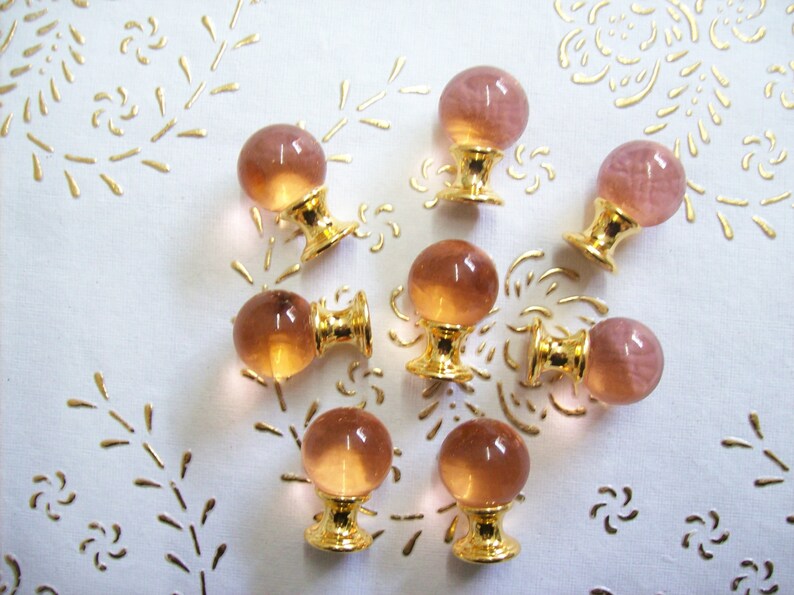 Italy Crystal Transparent Rose.knobs in High Quality. Base | Etsy