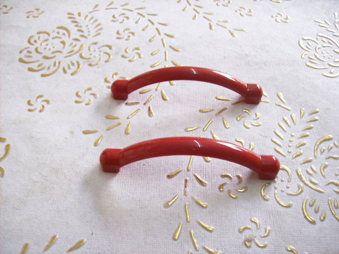 Italy Brass Handles in High Quality. Polished Red Handles. Iron Red ...