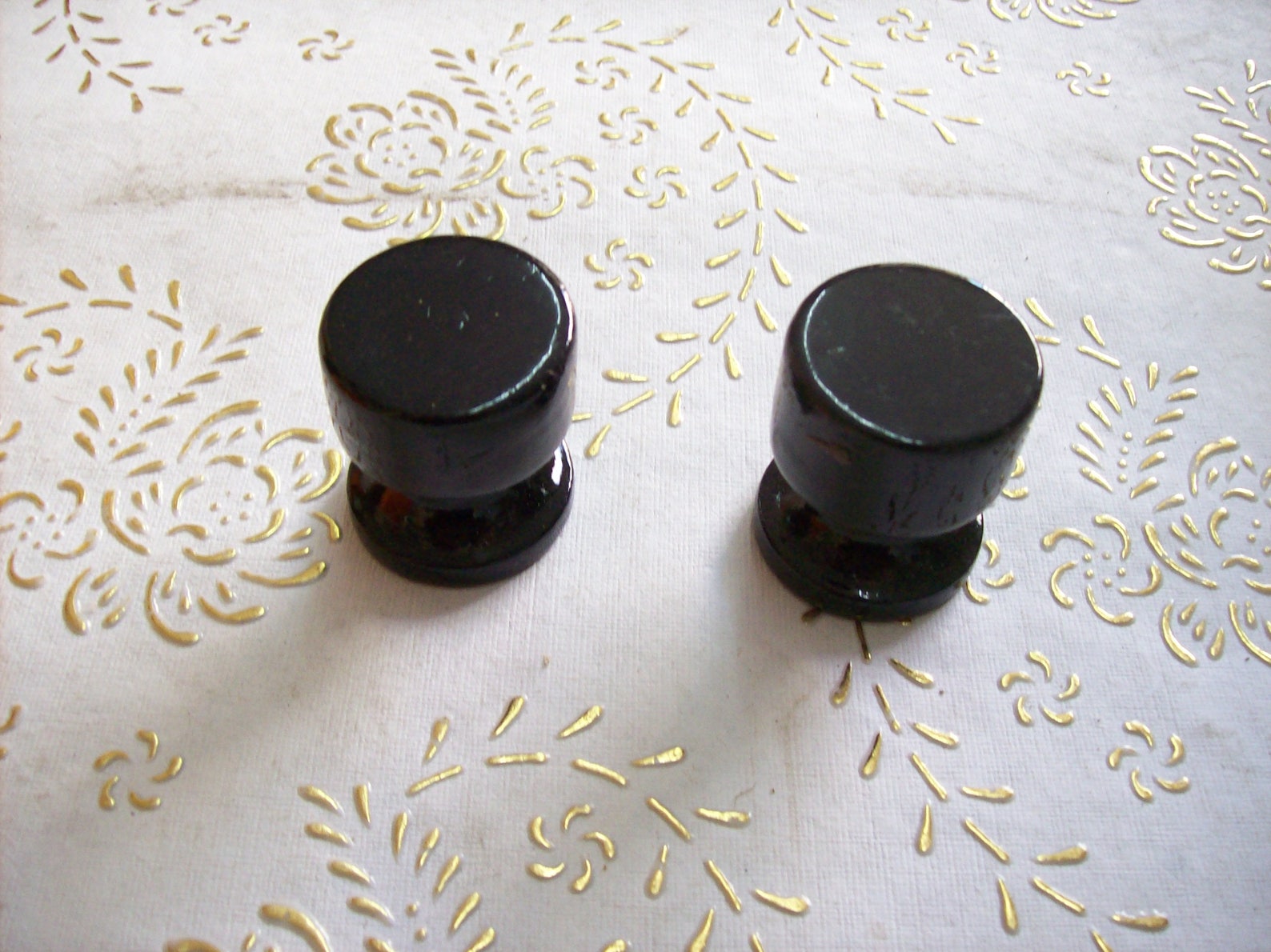 Italy Wood Knobs in High Quality. Black Laquered Wood. Black Wood Knob ...