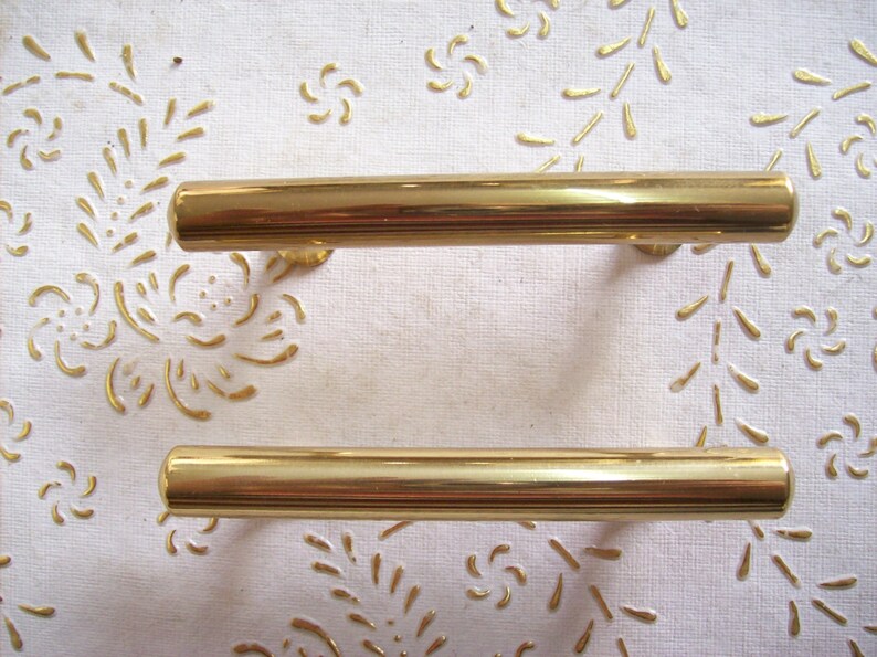 Italy Brass handles in high quality. polished handle goldl | Etsy