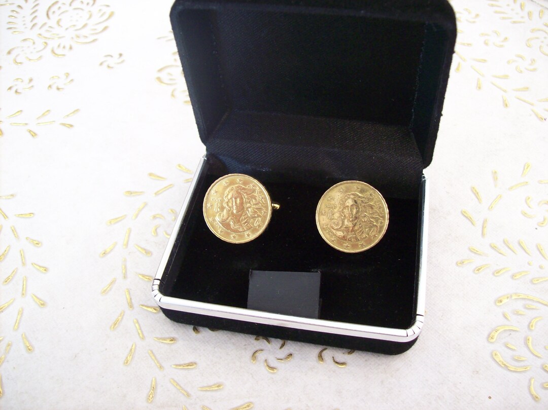 Italie 2002 « VENUS » Coin Cufflinks fabriqués à partir de 2 Genuine 10 ...