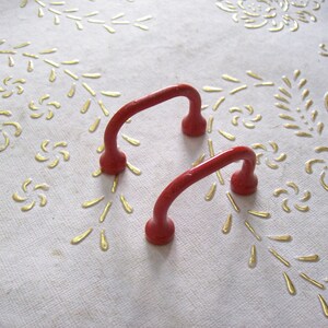 Italy Brass Handles in High Quality. Polished Red Handles. Iron Red ...