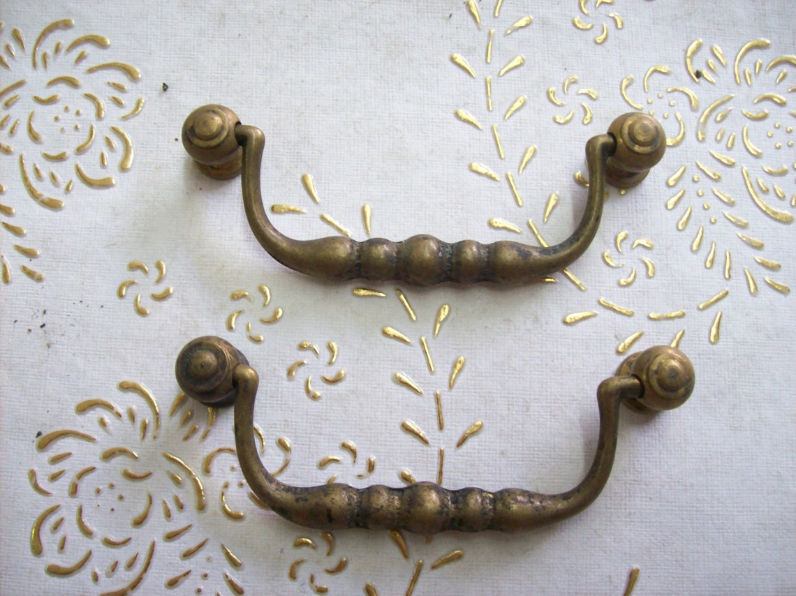 Vintage Italy Ancient Handle Antique Brass Furniture in High Quality ...