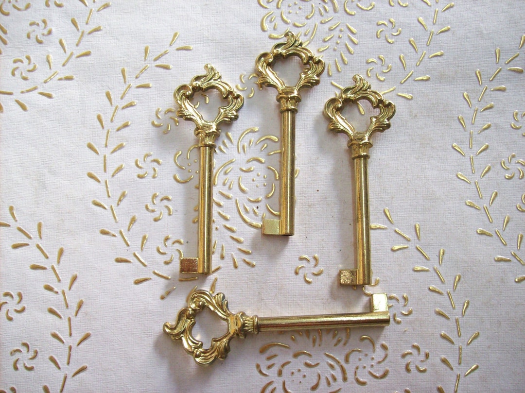 Vintage Italy Ancient Gold Key for High Quality Doors.key for Drawer or ...