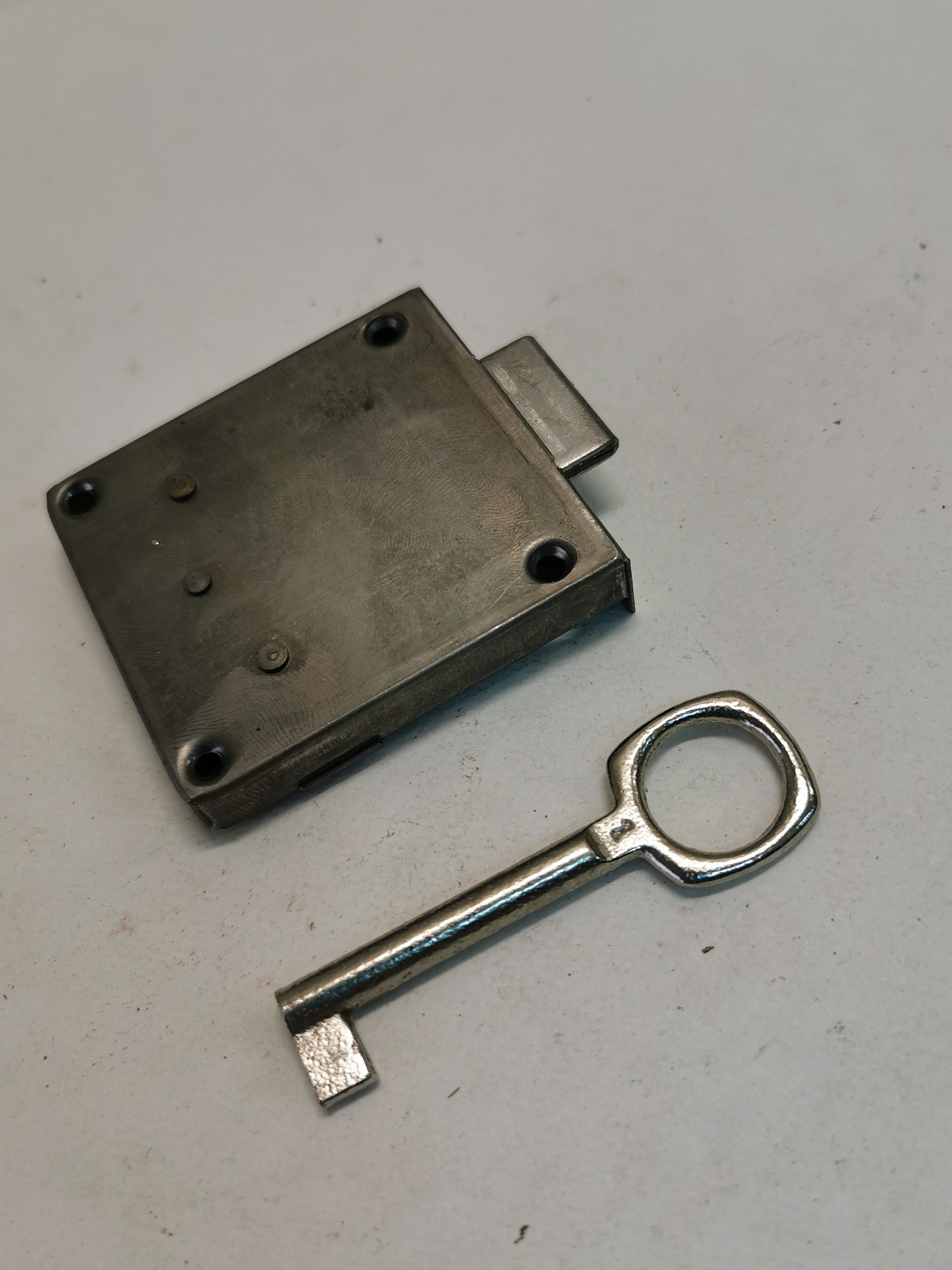 Vintage Italy LOCK With Steel Body With Iron Front Plate, Mm 401,58 ...