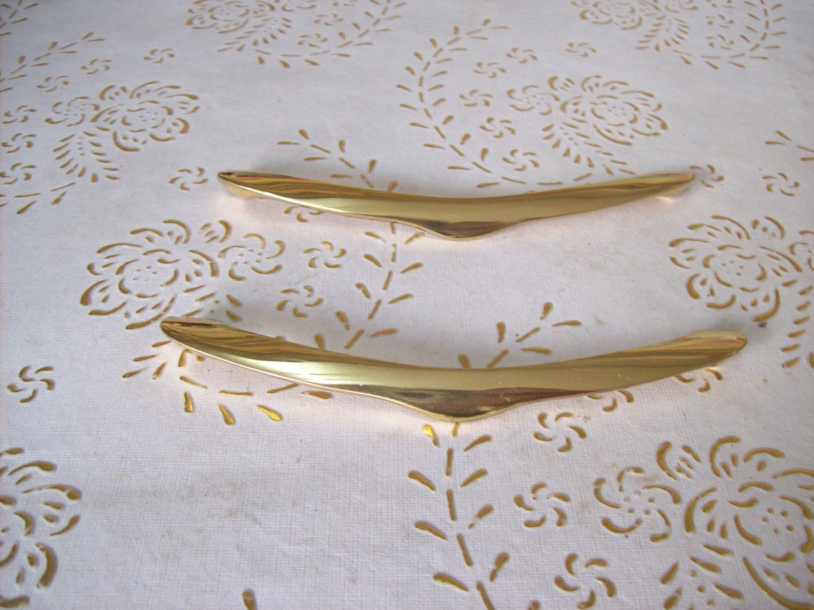 Italy Brass Handles in High Quality. Polished Handle Gold | Etsy