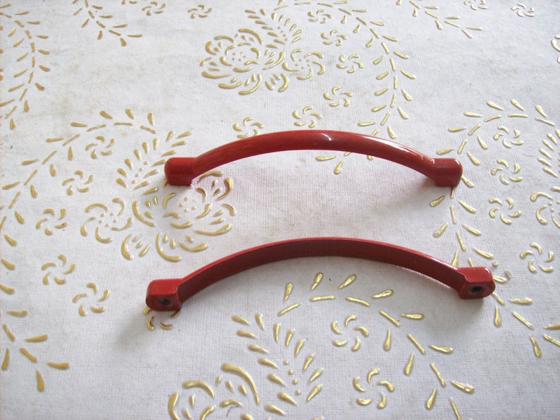 Italy Brass Handles in High Quality. Polished Red Handles. Iron Red ...