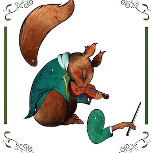 Articulated Printable Paper Squirrels, Digital Download, Paper Dolls ...