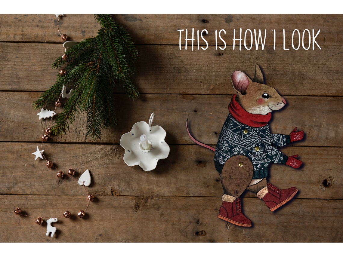 Articulated Printable Paper Mice, Digital Download, Paper Dolls ...