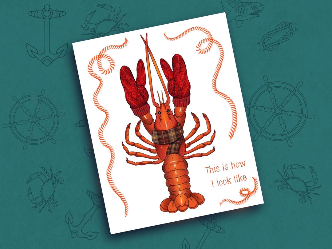 Articulated Printable Paper Lobster, Digital Download, Paper Dolls ...