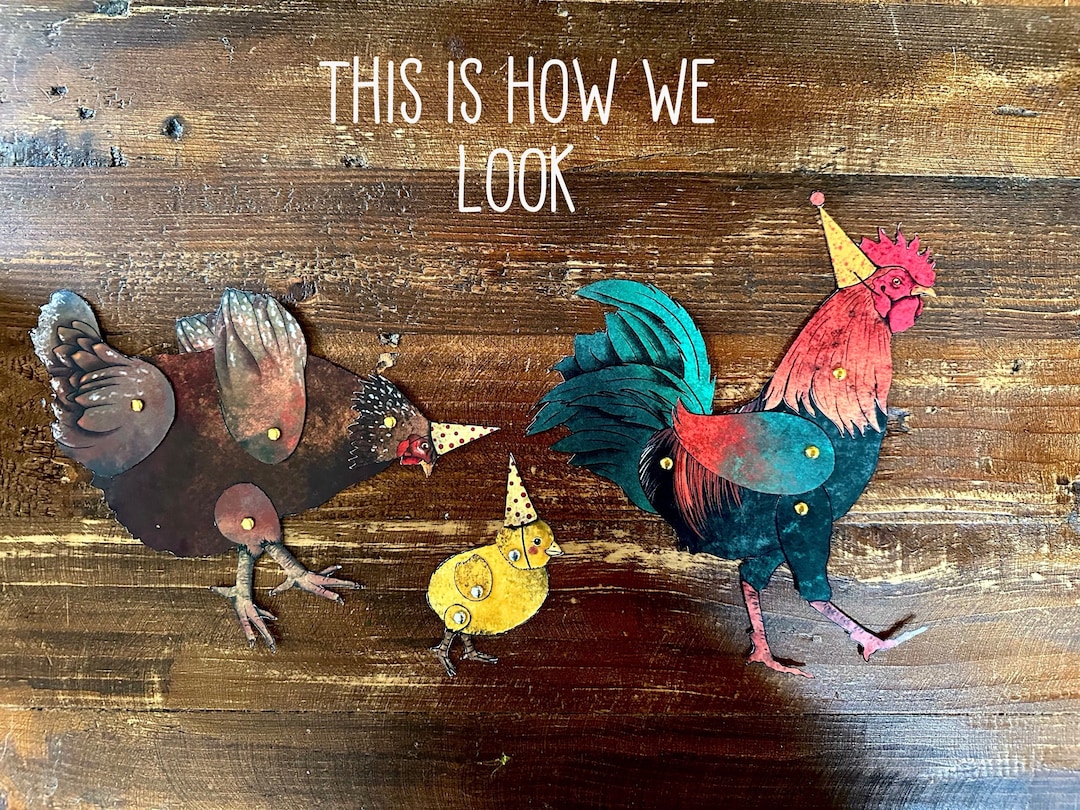 Articulated Printable Paper Chickens, Digital Download, Paper Dolls ...