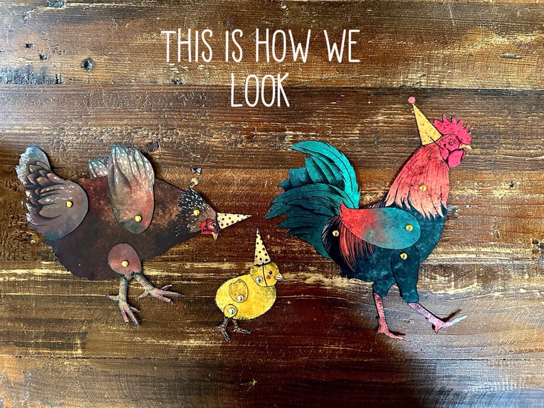 Articulated Printable Paper Chickens, Digital Download, Paper Dolls ...