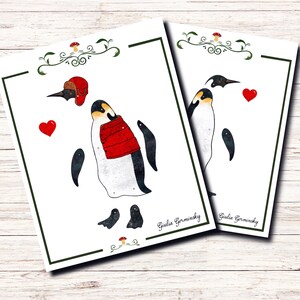 Articulated Paper Penguin Dolls, Printable DIY Craft (digital Download ...