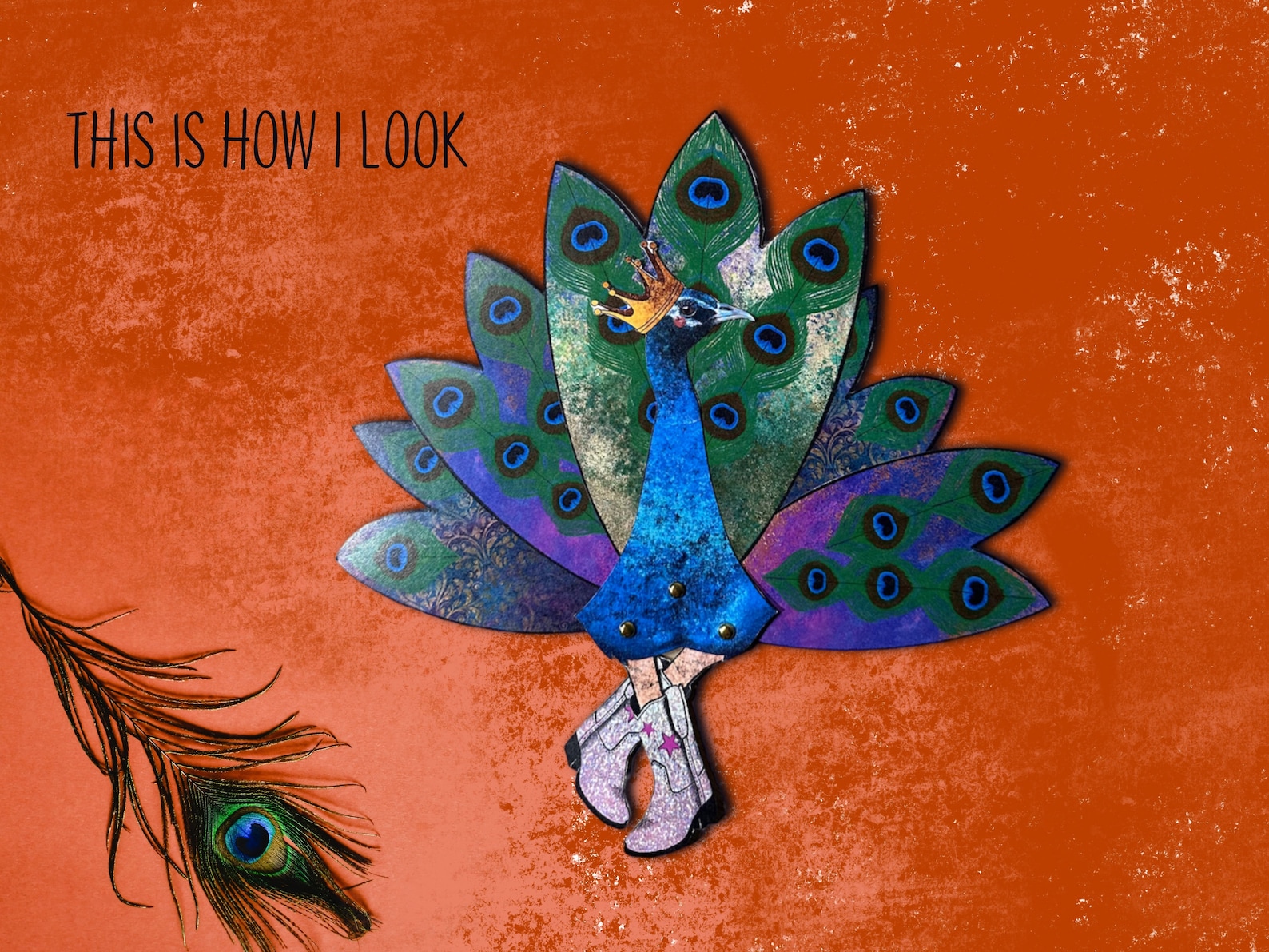 Articulated Paper Peacock Puppet, Printable DIY Paper Doll (digital ...