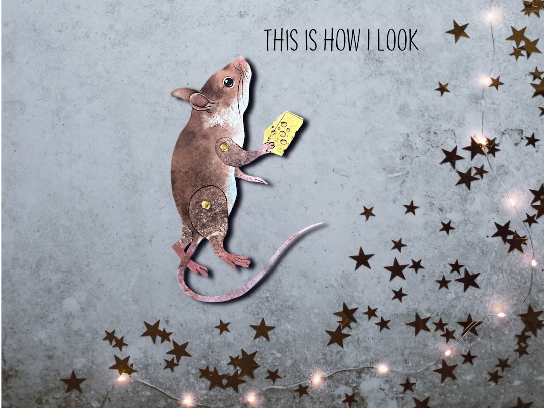 Articulated Printable Paper Mouse,digital Download, Paper Dolls,instant ...