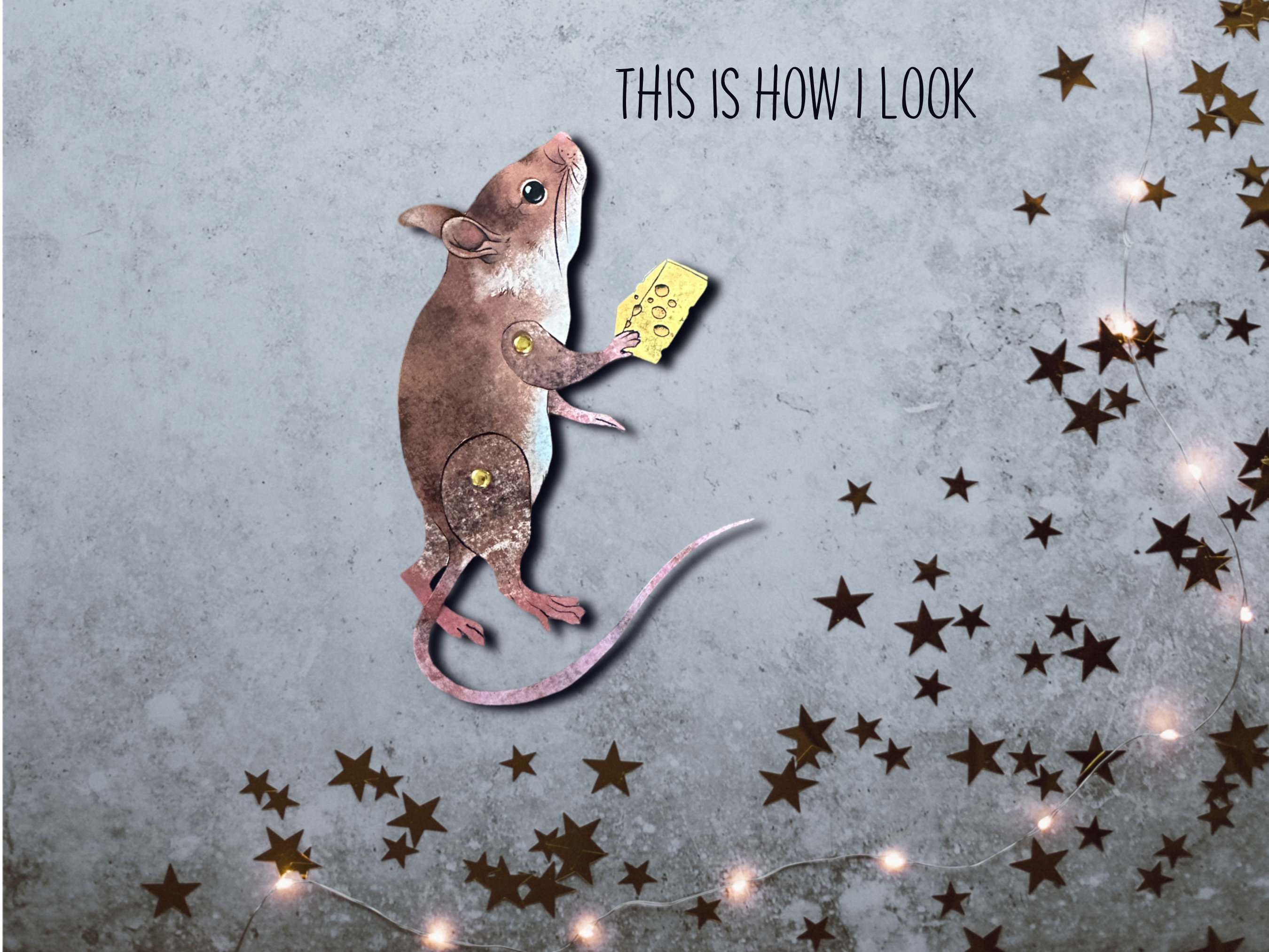 Articulated Printable Paper Mouse,digital Download, Paper Dolls,instant ...